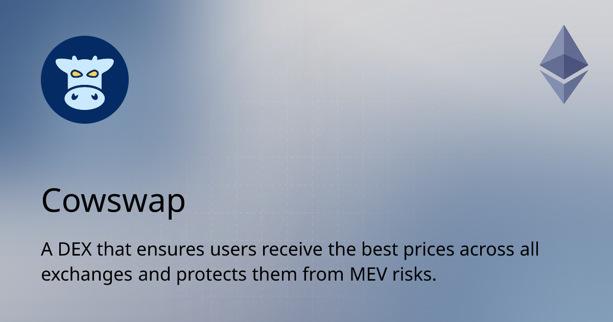 Cowswap: Overview, Reviews, Related Apps & FAQs